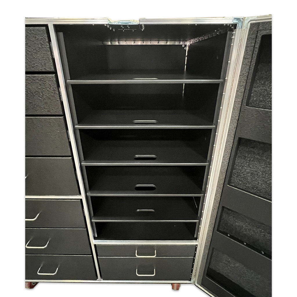 30 X 45 X 60 9 Drawer Workbox with Shelves – Roadcase.com