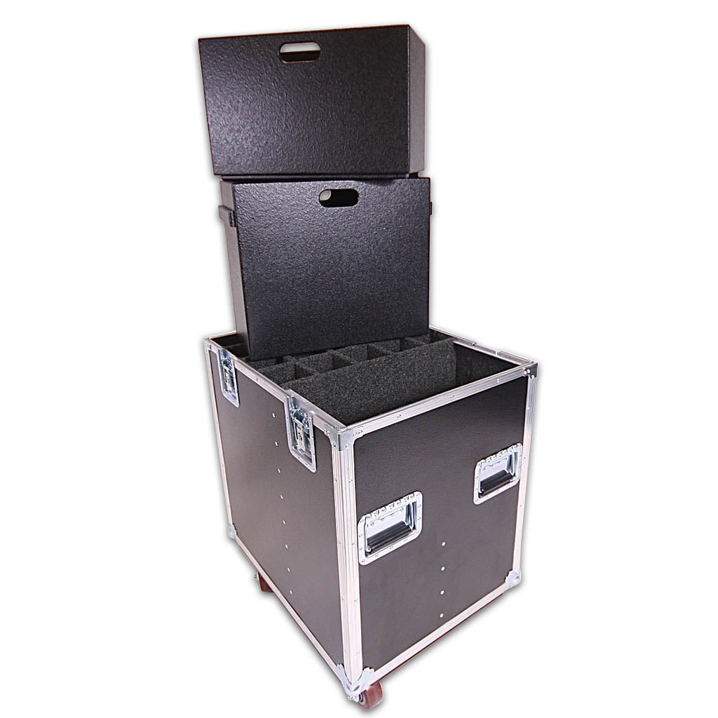 20 Slot Mic Stand Case with Trays – Roadcase.com